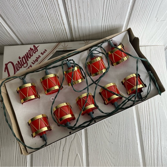 Designers | Holiday | Vintage Designers Deluxe Drum Christmas Light ...